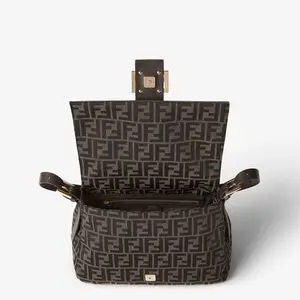 Fendi Flap 26325 Ff Zucca Jacquard Fabric Bag